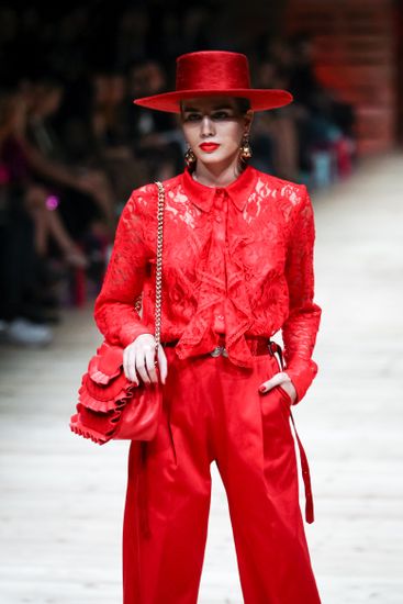 Fashion Models Wearing Clothes Autumnwinter Designed Editorial Stock ...
