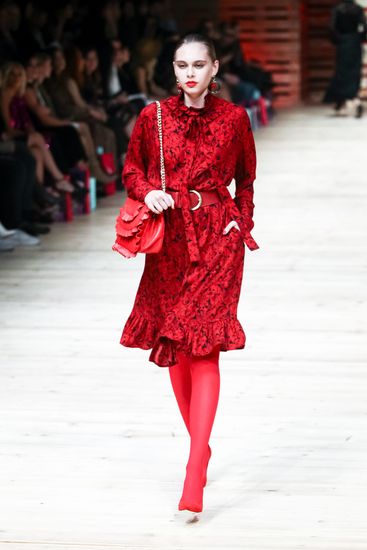 Fashion Models Wearing Clothes Autumnwinter Designed Editorial Stock ...