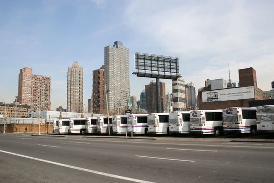 Large Group Buses Parked City Bus - Foto de stock de contenido ...