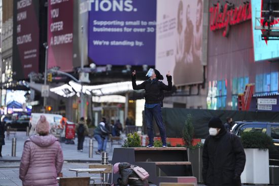 Man Poses Photos Times Square New Editorial Stock Photo - Stock Image ...