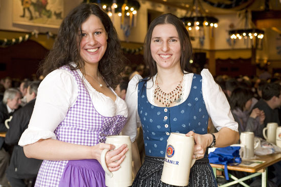 Two German Women Wear Traditional Bavarian Editorial Stock Photo ...