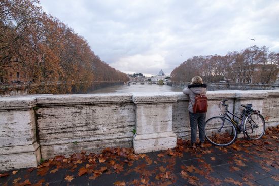 View Tiber Flood Umberto Bridge Editorial Stock Photo - Stock Image ...