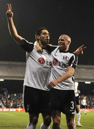 Clint Dempsey Fulham Celebrates Scoring Winning Editorial Stock Photo ...