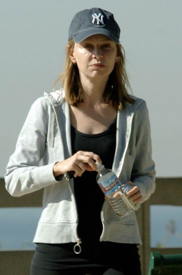 Calista Flockhart Who Has Battled Anorexia - Foto de stock de contenido ...