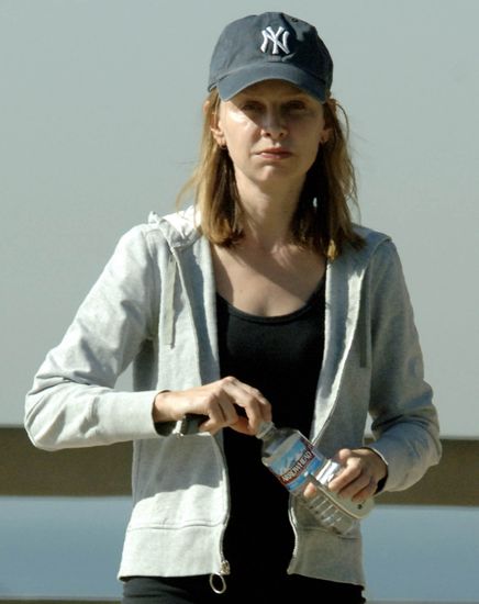 Calista Flockhart Who Has Battled Anorexia - Foto de stock de contenido ...