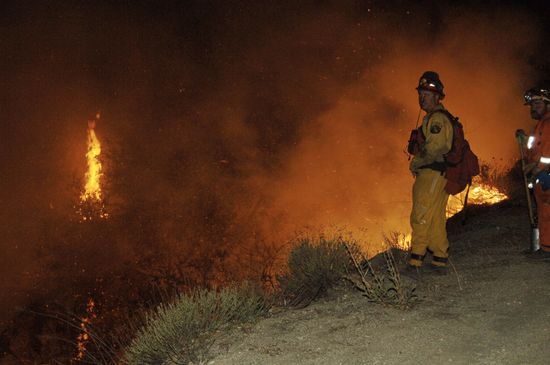 Poomacha Fire That Joined Witch Fire Editorial Stock Photo - Stock ...