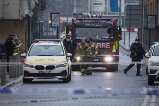 Police Guard Scene Newham South London Editorial Stock Photo - Stock ...