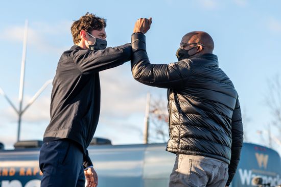 Jon Ossoff Rev Raphael Warnock Encourage Editorial Stock Photo - Stock ...
