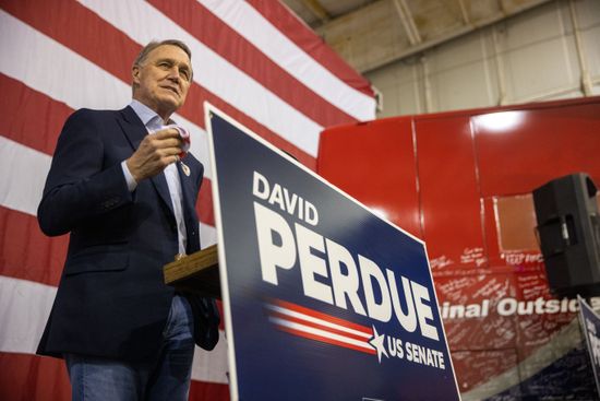 Senator David Perdue Speaks Rally Peachtree Editorial Stock Photo ...