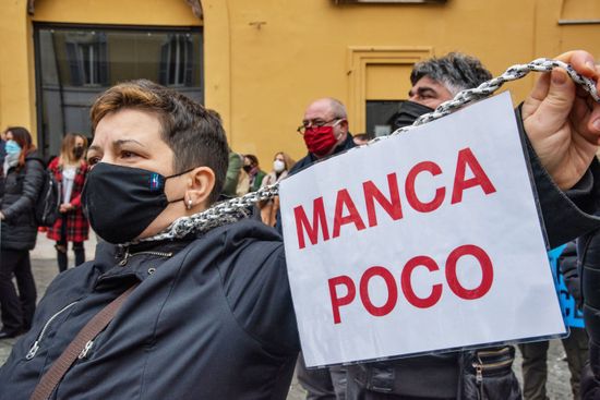 Restaurant Owners Chefs Waiters Protest During Editorial Stock Photo ...