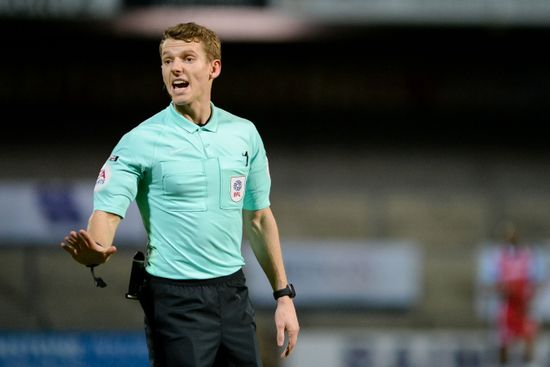 Referee Will Finnie Pointing Directing Signalling Editorial Stock Photo ...