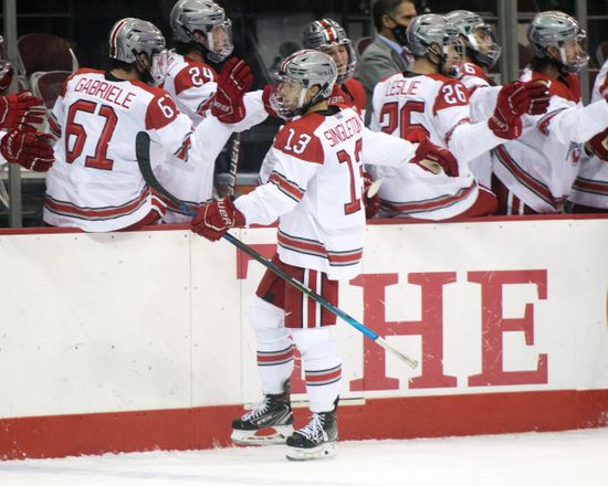 Ohio State Buckeyes Forward Tate Singleton Editorial Stock Photo ...