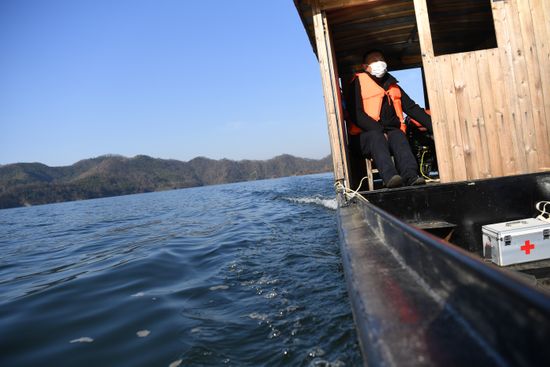Yu Jiajun Drives His Boat Make Editorial Stock Photo - Stock Image ...