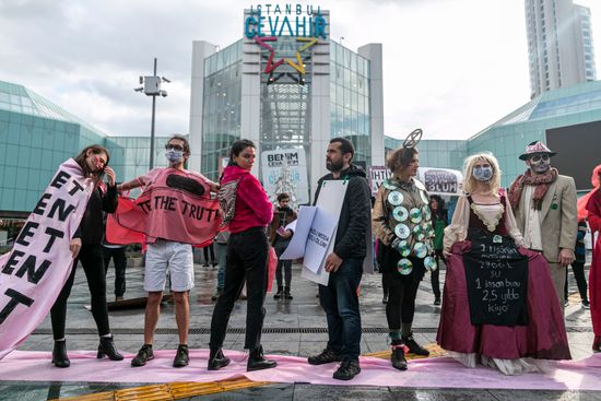 Activists Iconic Outfits Posing During Demonstration Editorial Stock ...