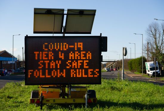 Led Roadside Sign Warning Motorists That Editorial Stock Photo - Stock ...