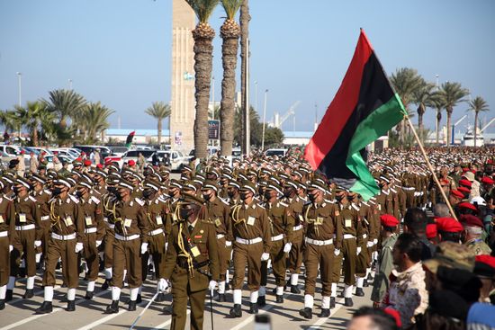 Libyan Soldiers Participate Parade During Celebration Editorial Stock ...