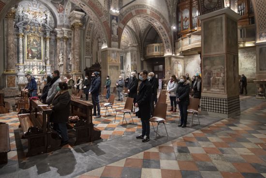 Believers Wear Protective Face Masks During Editorial Stock Photo ...