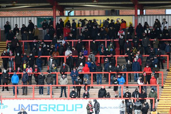 Fans Big Bank Terrace Ahead Efl Editorial Stock Photo - Stock Image ...