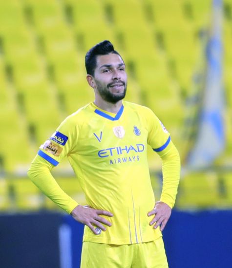 Alnassrs Player Petros Celebrates After Scoring Editorial Stock Photo ...