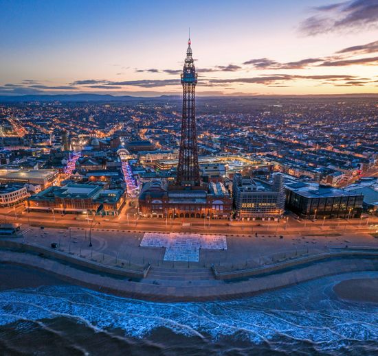 Sunrise Over Blackpool Tower Lancashire On Editorial Stock Photo ...