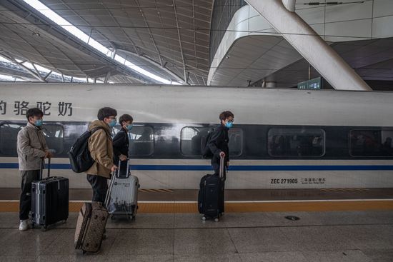Passengers Walk On Platform After Arriving Editorial Stock Photo ...