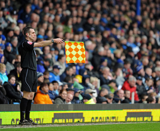 Assistant Referee Signals Offside Editorial Stock Photo - Stock Image ...