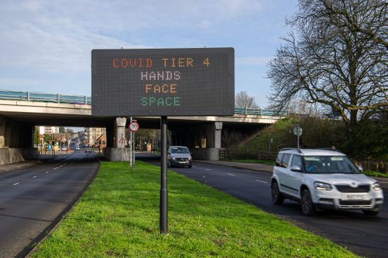 Led Signs Advising Motorists Entering Slough Editorial Stock Photo ...