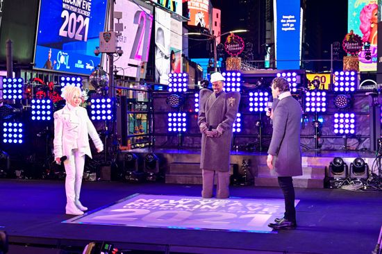 Cyndi Lauper Billy Porter Ryan Seacrest Editorial Stock Photo - Stock ...
