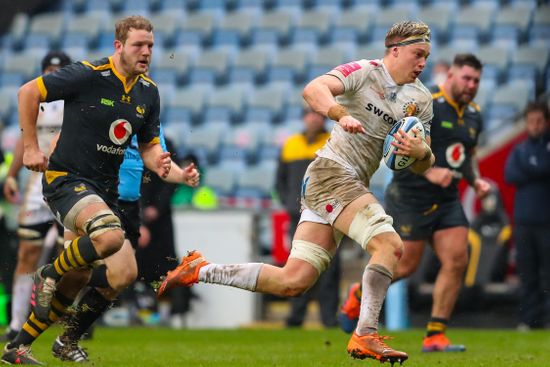 Richard Capstick Exeter Chiefs Races Towards Editorial Stock Photo ...
