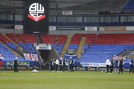 Crawley Players Inspecting Pitch During Efl Editorial Stock Photo ...