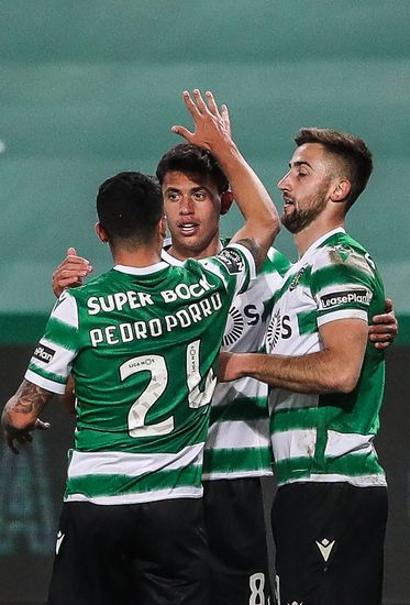 Sportings Matheus Nunes C Celebrates After Editorial Stock Photo ...
