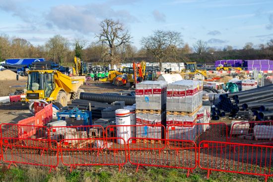 Old Datchet Road Bridge Across M4 Editorial Stock Photo - Stock Image ...