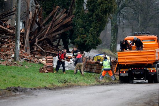 People Salvage Reusable Materials Such Roof Editorial Stock Photo ...