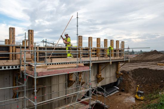 Old Datchet Road Bridge Across M4 Editorial Stock Photo - Stock Image ...