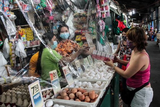 Vendors Wearing Masks Tend Customers Market Editorial Stock Photo ...
