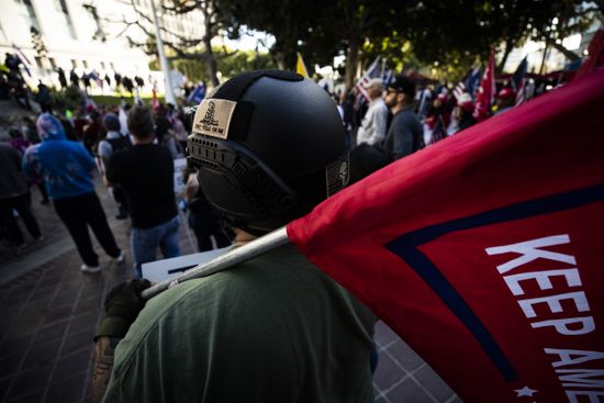 Trump Supporter Wears Badge On His Editorial Stock Photo - Stock Image ...