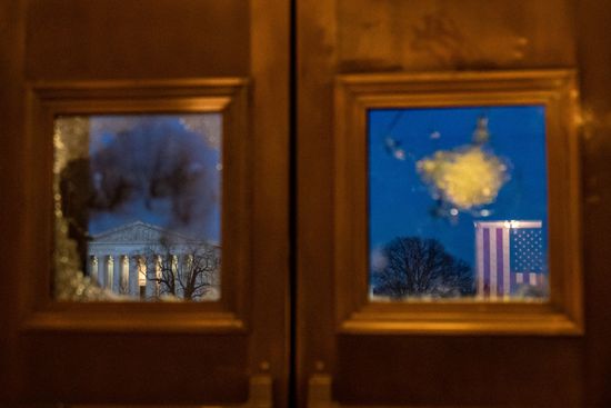 Supreme Court Seen Through Hammer Broken Editorial Stock Photo - Stock ...