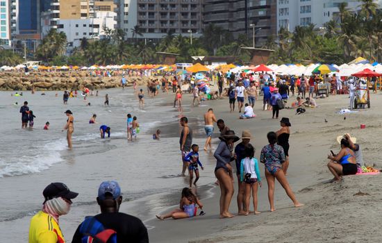 People Spend Time Beach Caribbean City Editorial Stock Photo - Stock ...