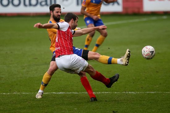 Cheltenham Towns Matty Blair Mansfield Towns Editorial Stock Photo ...
