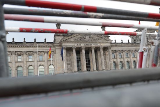 Metal Fences Stand Front German Parliament Editorial Stock Photo ...
