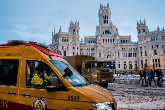 Ambulance Vehicle Spanish Military Emergency Unit Editorial Stock Photo ...