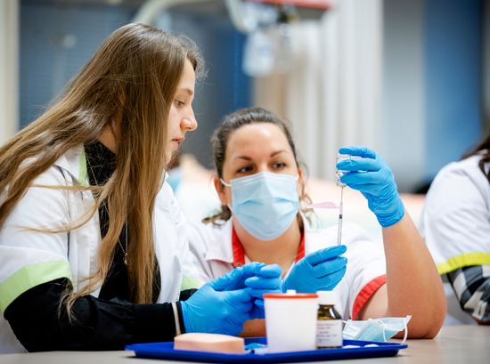 Students During Practical Lesson Which They Editorial Stock Photo ...