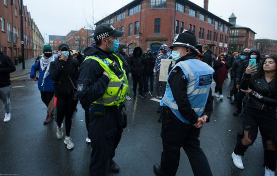 Police Outside Cardiff Bay Police Station Editorial Stock Photo - Stock ...