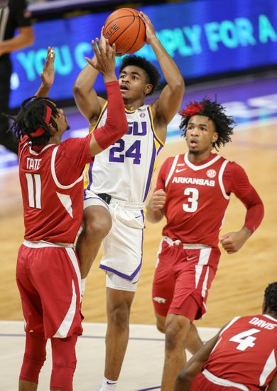 Cameron Thomas 24 Puts Shot Lsu Editorial Stock Photo - Stock Image ...