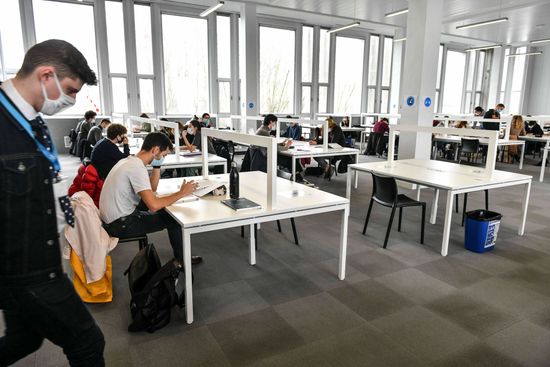 Students Working Joey Reiffers University Library Editorial Stock Photo ...