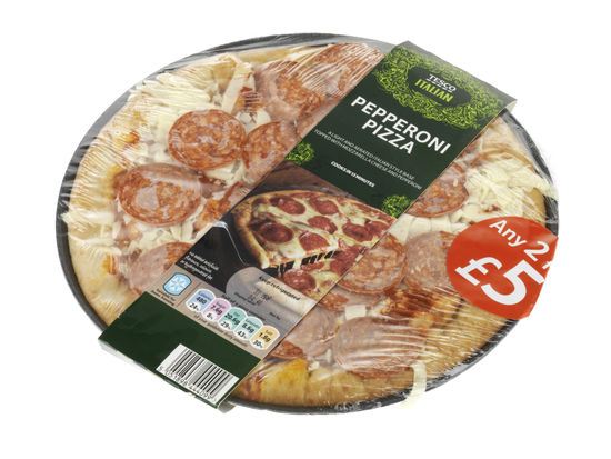 Tesco Italian Pepperoni Pizza Editorial Stock Photo - Stock Image ...