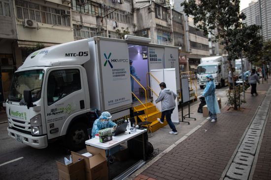 Man Enters Mobile Testing Station Undergo Editorial Stock Photo - Stock ...