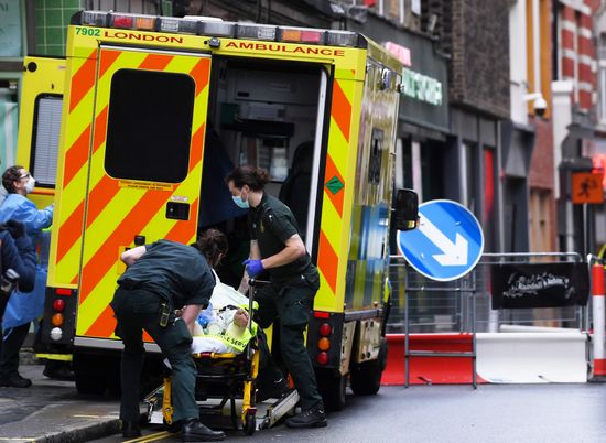 Paramedics Attend Patient On Brewer Street Editorial Stock Photo ...