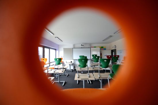 View Empty Classroom Privat High School Editorial Stock Photo - Stock ...