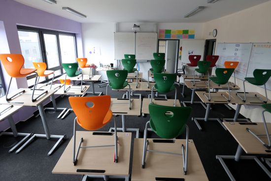 View Empty Classroom Privat High School Editorial Stock Photo - Stock ...